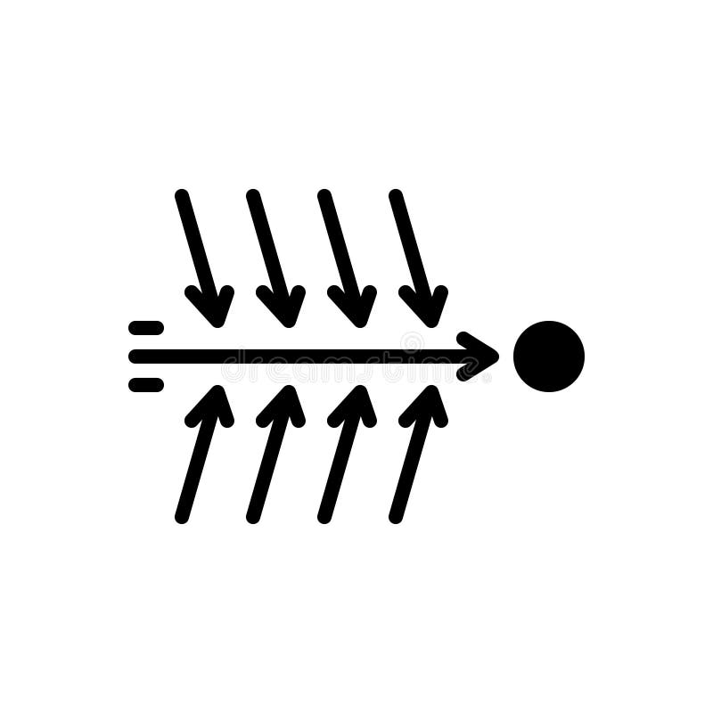 Black Solid Icon for Cause, Reason and Problem Stock Vector ...