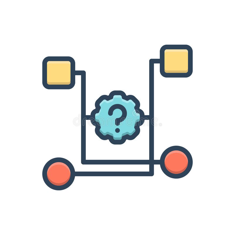 Color Illustration Icon for Cause, Reason and Point Stock Vector ...