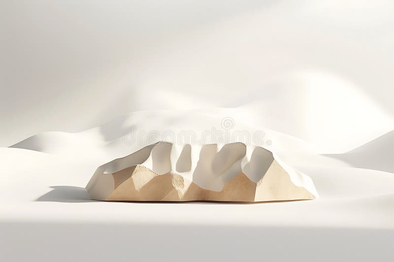 Icon of a Cave with a Simple Elegant Design and Smooth Edges Placed on ...