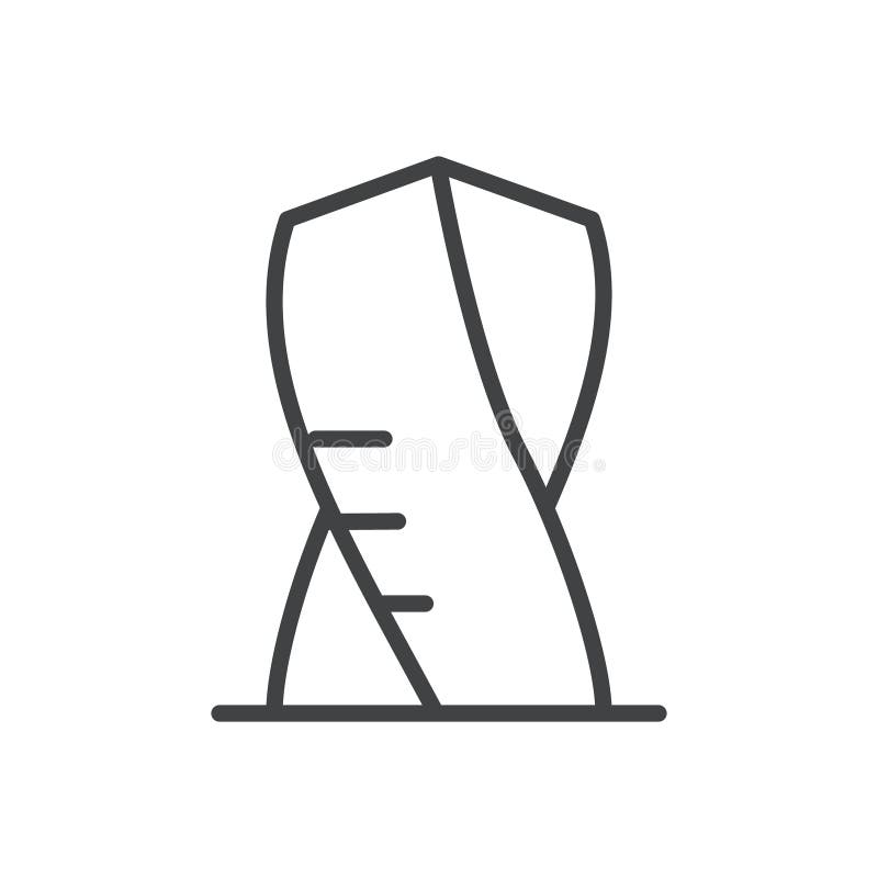 Icon of Cayan Tower, Symbolizing Architecture or Buildings Stock ...