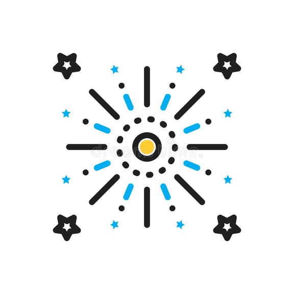 Multi Color Icon for Celebrate, Coax and Solemnize Stock Illustration ...