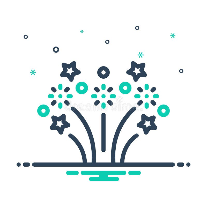 Mix Icon for Celebration, Celebrate and Function Stock Vector ...