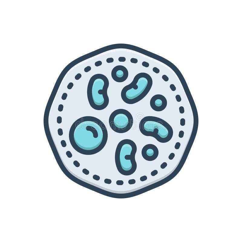Color Illustration Icon for Cell, Disease and Health Stock Illustration ...