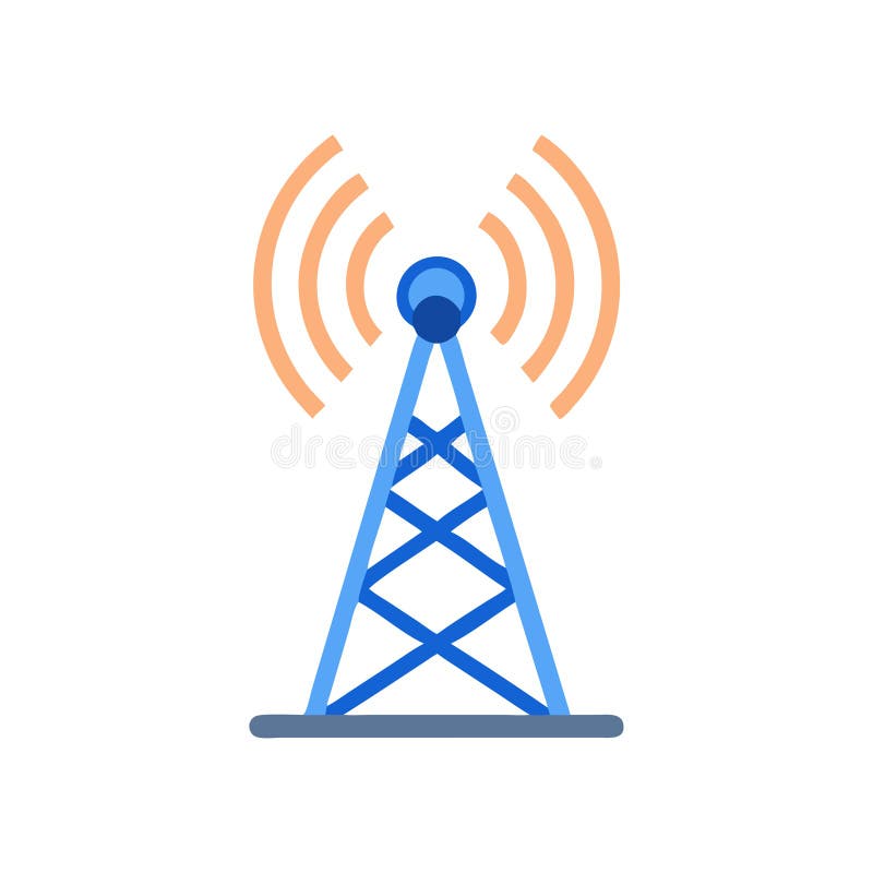 Icon for Cellular Communication Towers Stock Vector - Illustration of signalicon, media: 353375430