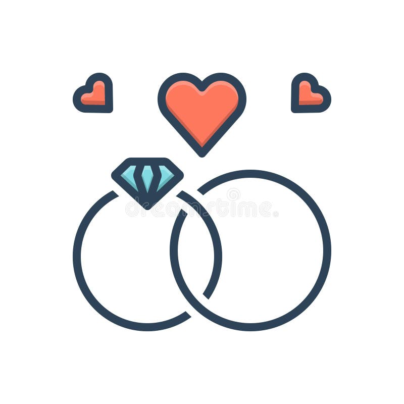 Color Illustration Icon for Ceremony, Ritual and Marriage Stock Vector ...