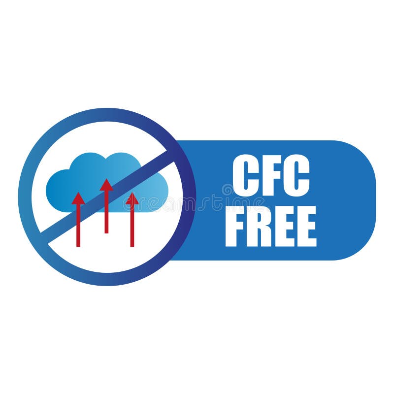 Icon with Cfc Free. Design Element. Vector Illustration Stock Vector ... Icon with Cfc Free. Design Element. Vector Illustration Stock Vector ...