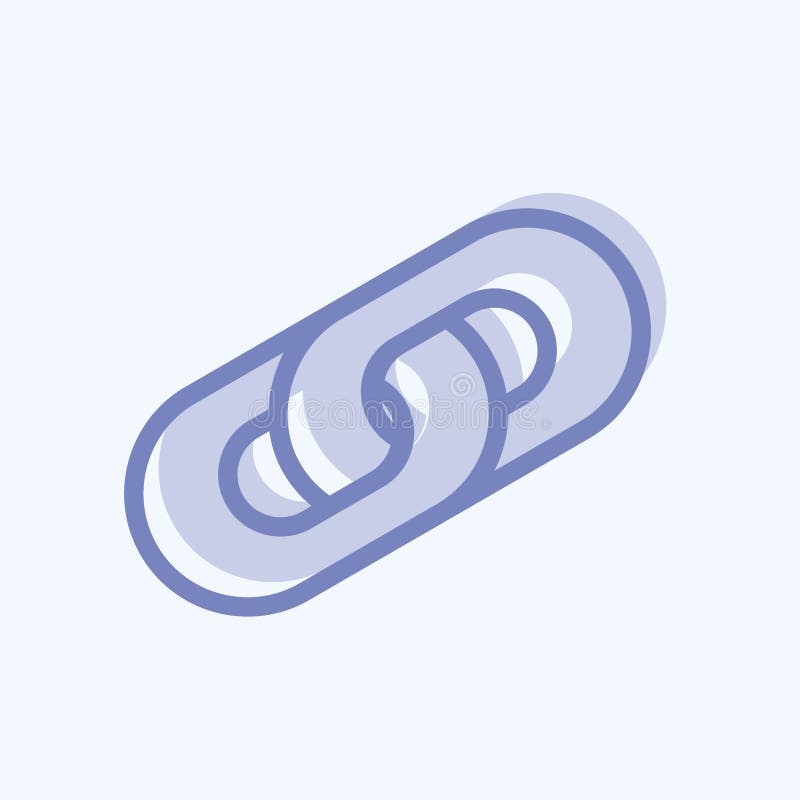 Icon Chain Link. Suitable for Security Symbol. Two Tone Style. Simple ...