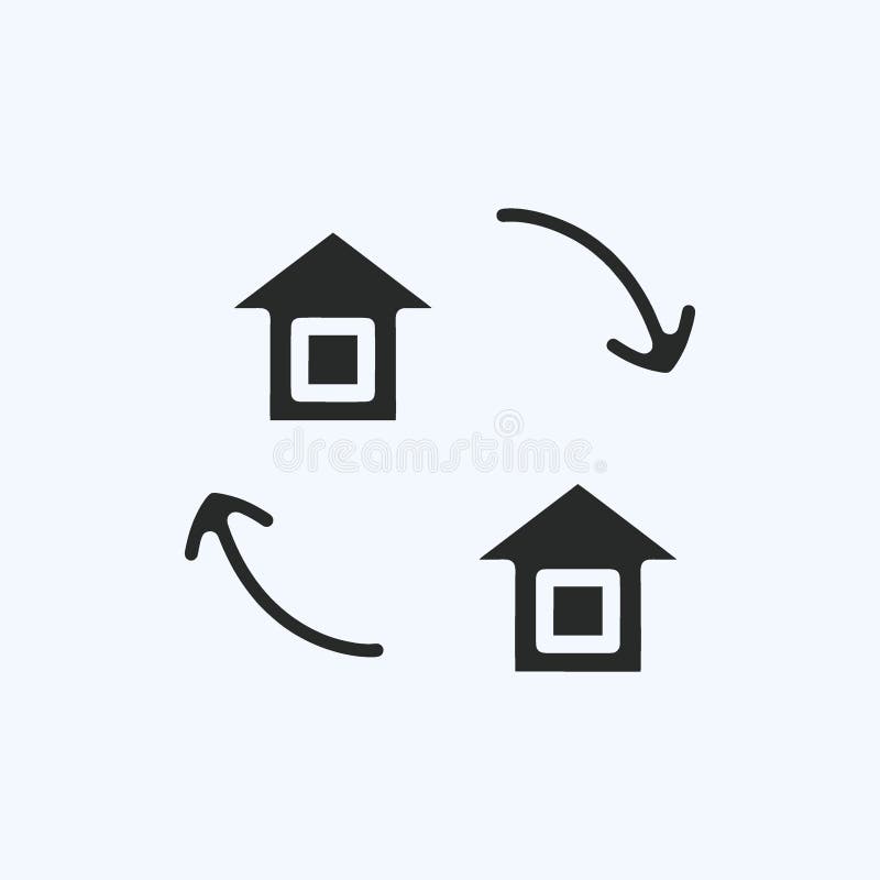 Icon Change. Suitable for Education Symbol. Glyph Style. Simple Design ...