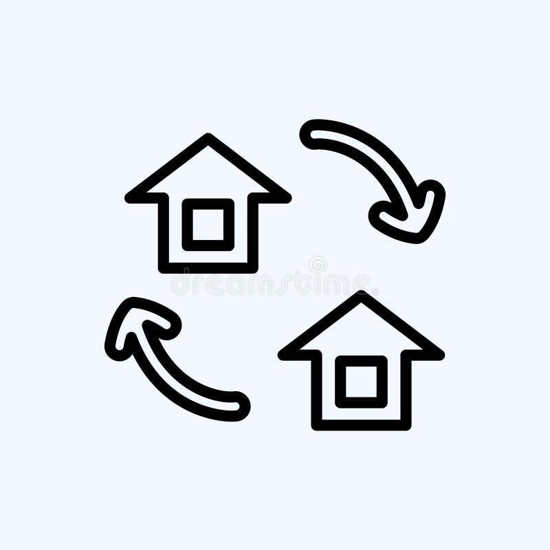 Icon Change. Suitable for Education Symbol. Line Style. Simple Design ...