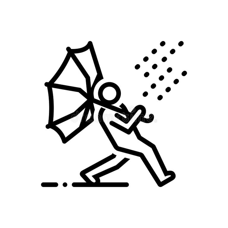 Black Line Icon for Changeability, Versatility and Suddenness Stock ...