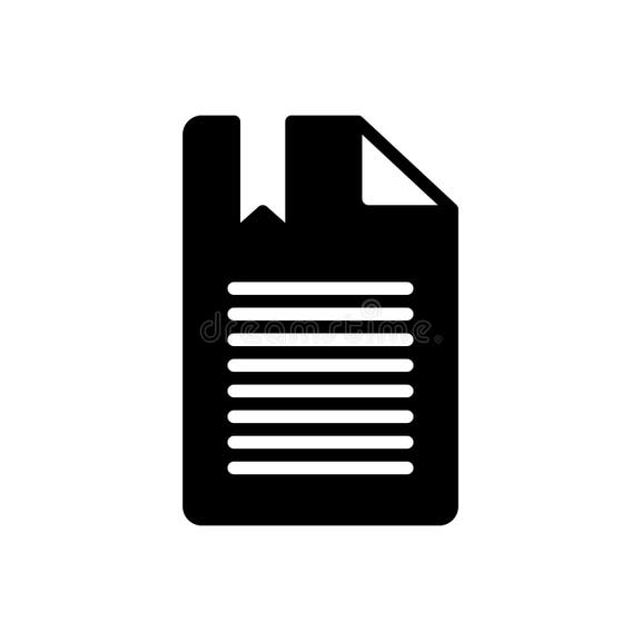 Black Solid Icon for Chapter, Section and Division Stock Vector ...