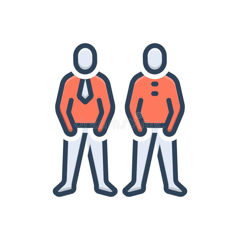 Color Illustration Icon for Characters, Professional and Cast Stock ...