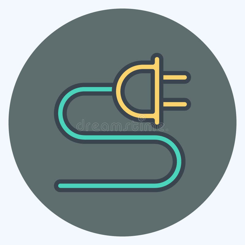 Icon Charge. Suitable for Education Symbol. Color Mate Style. Simple ...