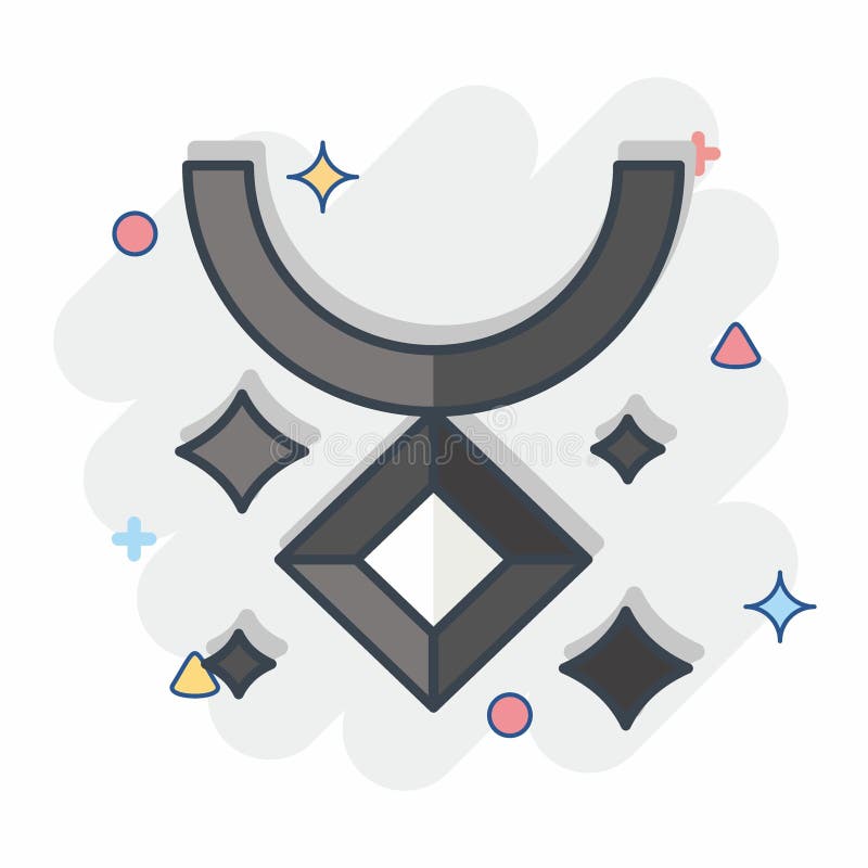 Icon Charm. Related To Magic Symbol. Comic Style. Simple Design ...