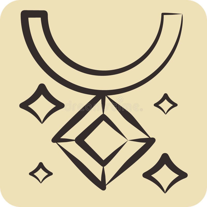 Icon Charm. Related To Magic Symbol. Hand Drawn Style. Simple Design ...