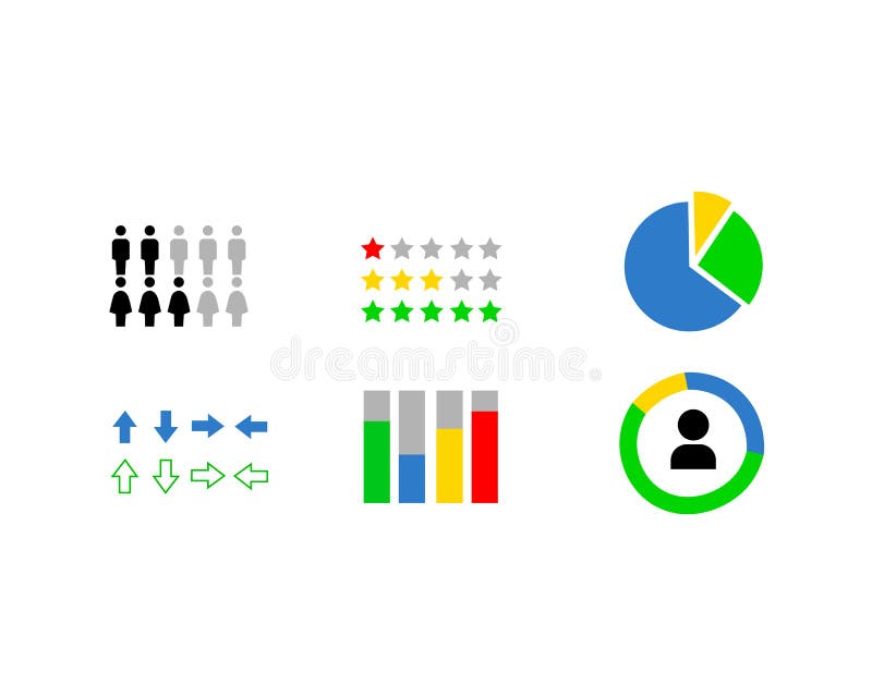 Icon Charts, Graphs, Population Statistics. Vector Illustration Eps 10 ...