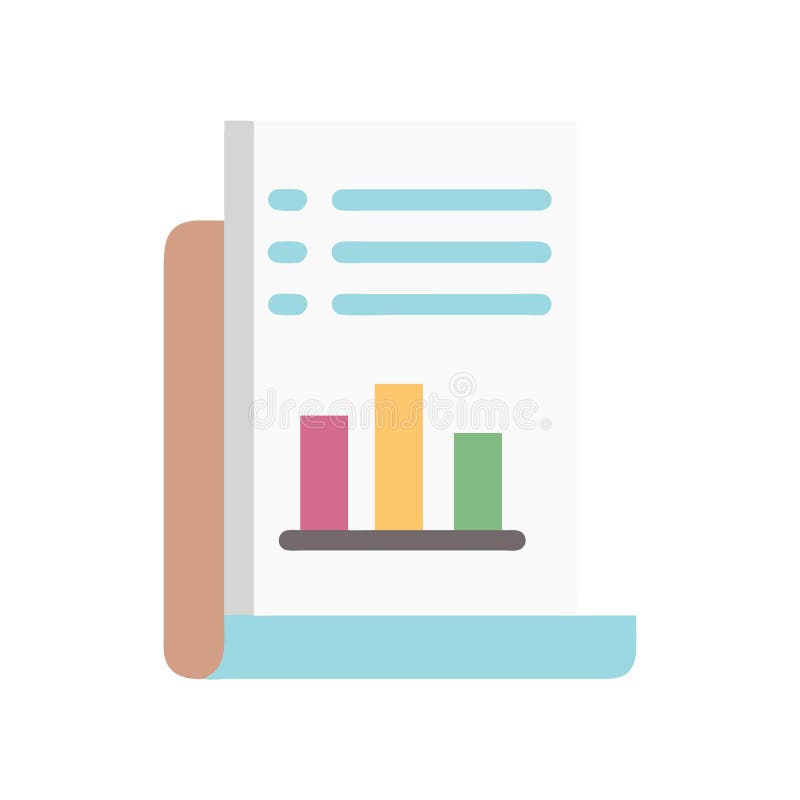 Icon for Charts in Study Programs Stock Vector - Illustration of ...