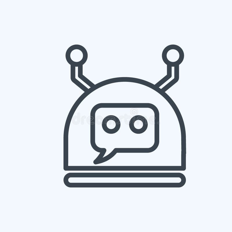 Icon Chatbot. Related To Machine Learning Symbol. Line Style. Simple ...
