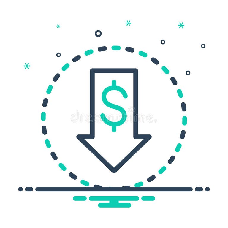 Mix Icon for Cheaper, Inexpensive and Budget Stock Illustration ...