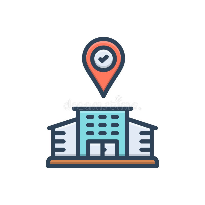 Color Illustration Icon for Check in, Checking and Hotel Stock Vector ...