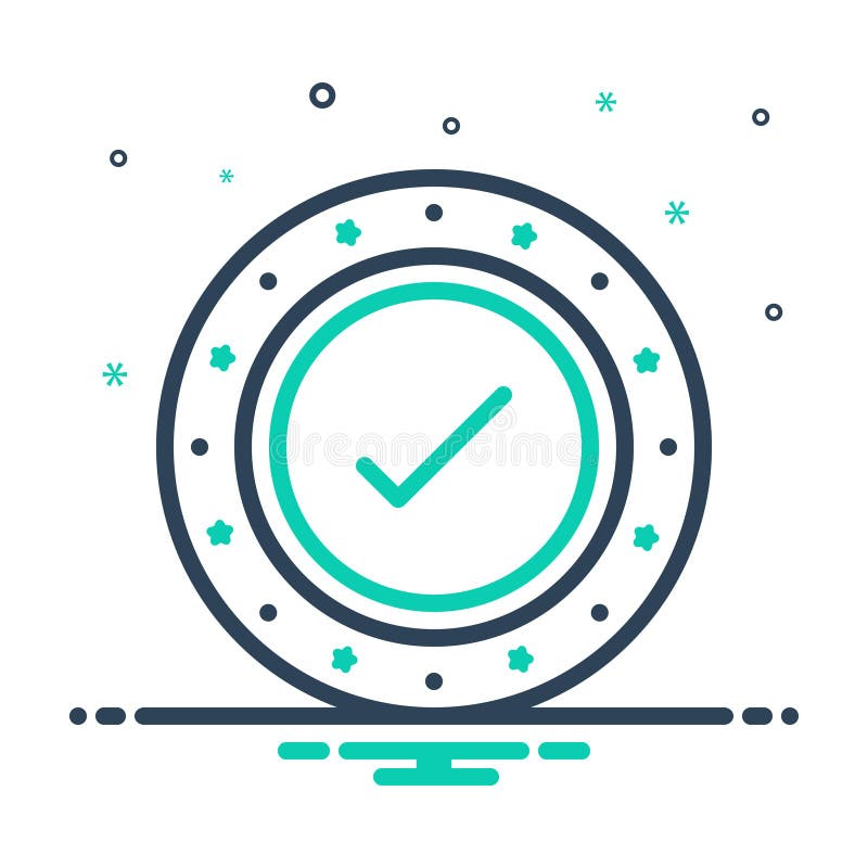 Mix Icon for Check, Cheque and Confirm Stock Vector - Illustration of ...