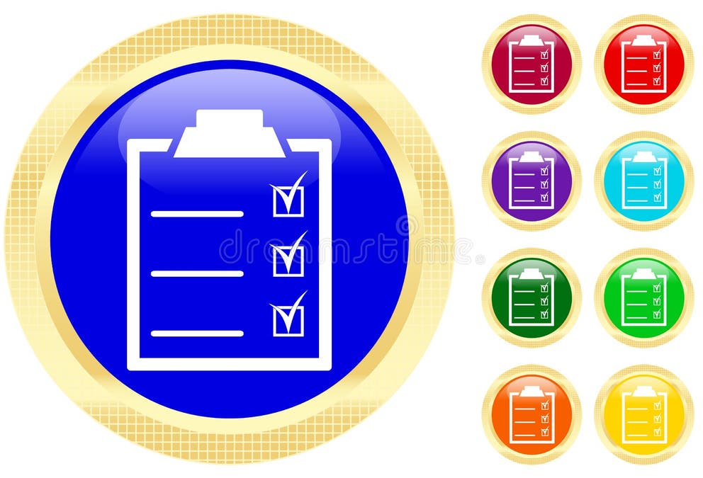Circle Checklist Stock Illustrations – 9,050 Circle Checklist Stock ...