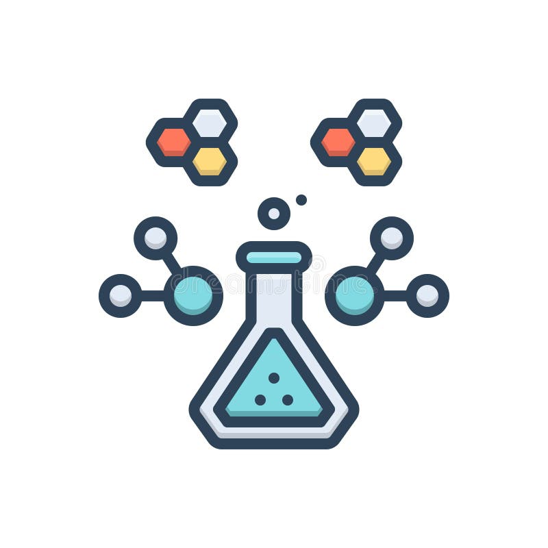 Color Illustration Icon for Chemical, Substance and Beaker Stock ...