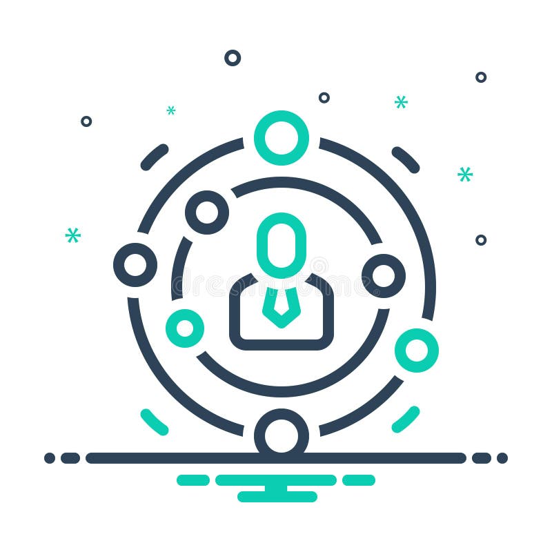 Mix Icon for Cio, Business Man and Chief Stock Vector - Illustration of ...