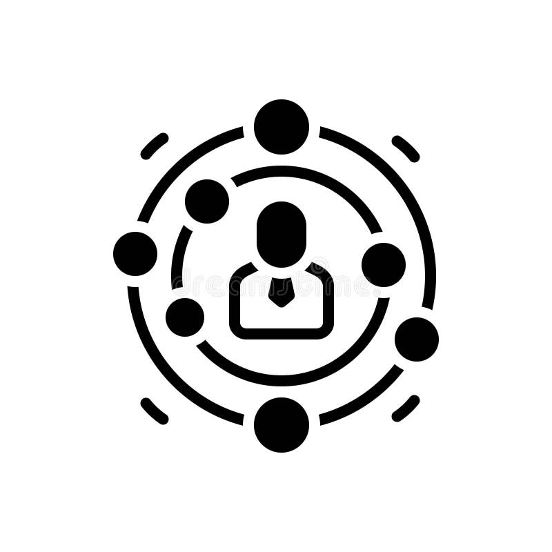 Black Solid Icon for Cio, Business Man and Chief Stock Illustration ...