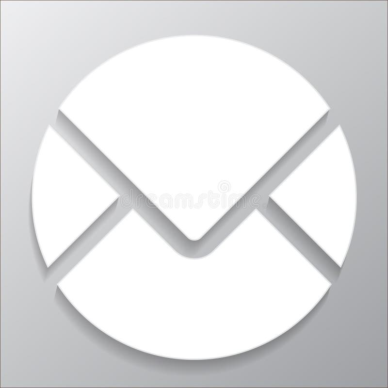 Icon circle mail stock illustration. Illustration of button - 38305761