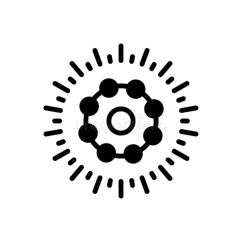 Black Solid Icon for Circles, Circular and Round Stock Vector ...