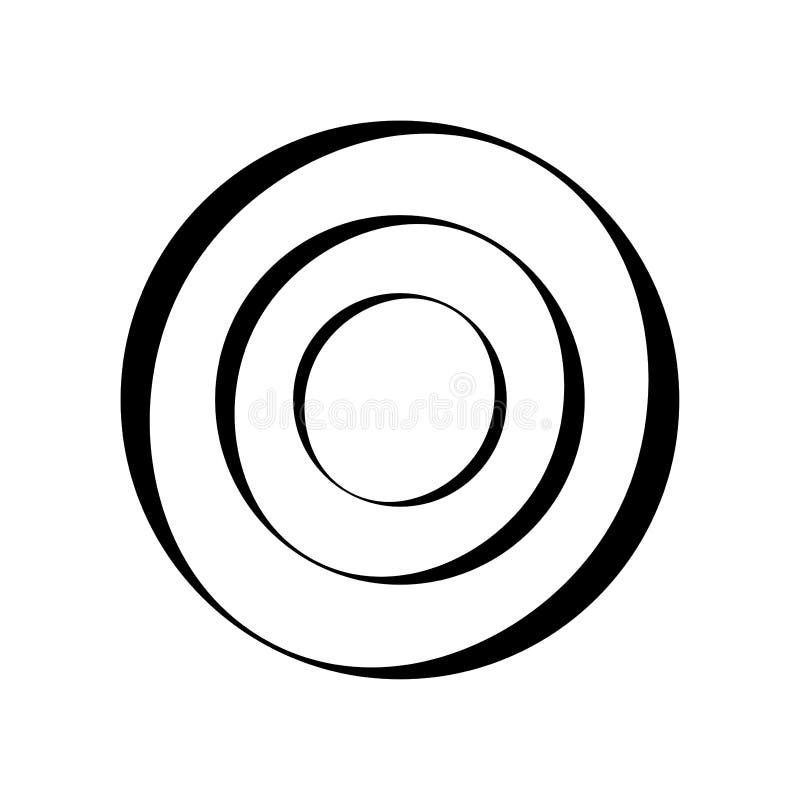 Icon with Circles in Circles. Logo Illustration. Technology Movement ...