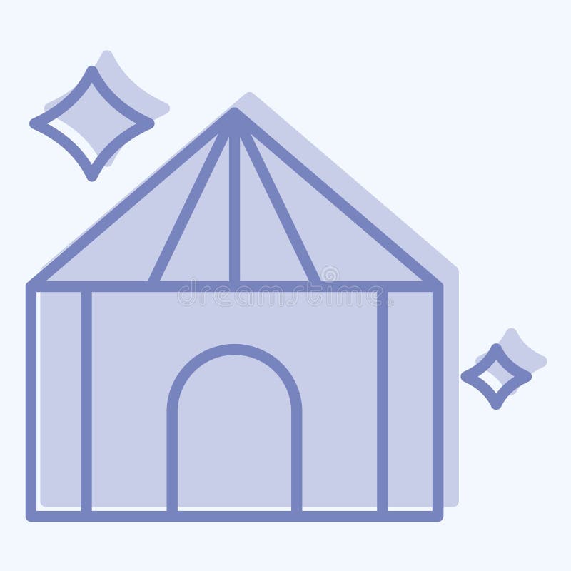 Icon Circus. Related To Magic Symbol. Two Tone Style. Simple Design ...