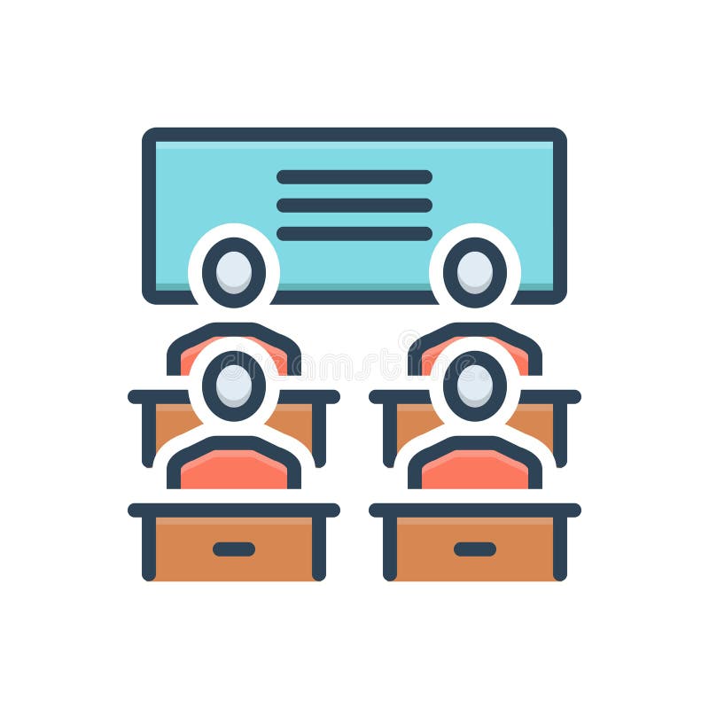 Classroom Lecture Hall Which Can Easily Edit and Modify Stock Vector ...