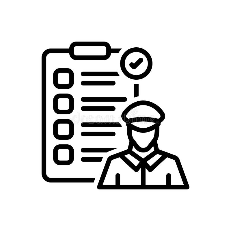 Black Line Icon for Clearance, Customs and Delivery Stock Vector ...