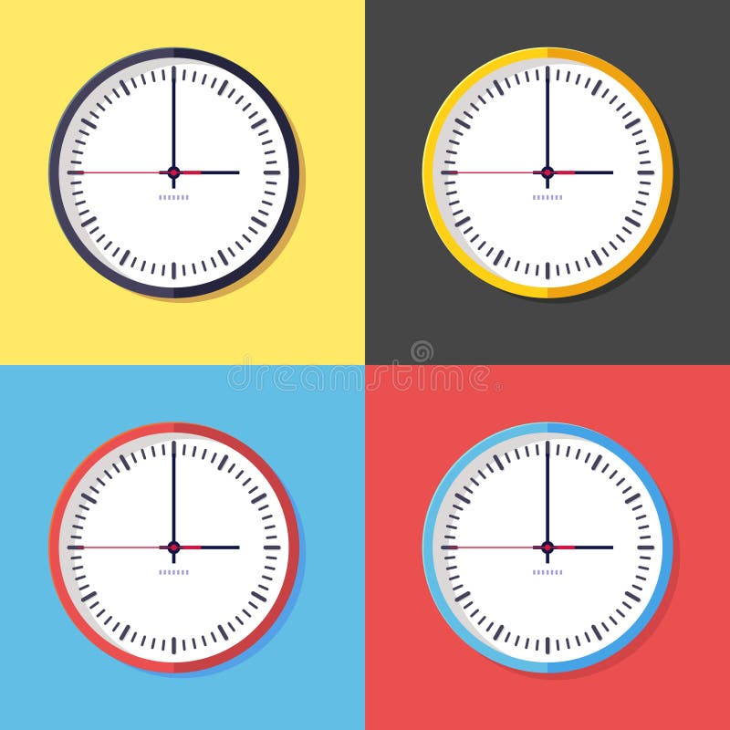 Clock Colored Stock Illustrations – 7,611 Clock Colored Stock ...