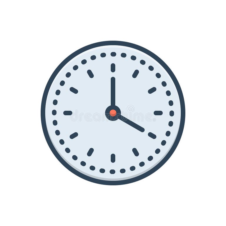 Color Illustration Icon for Clock, Timer and Keeper Stock Illustration ...