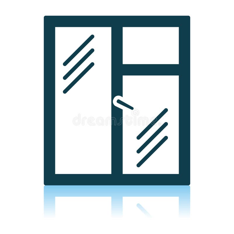Icon of Closed Window Frame Stock Vector - Illustration of house ...