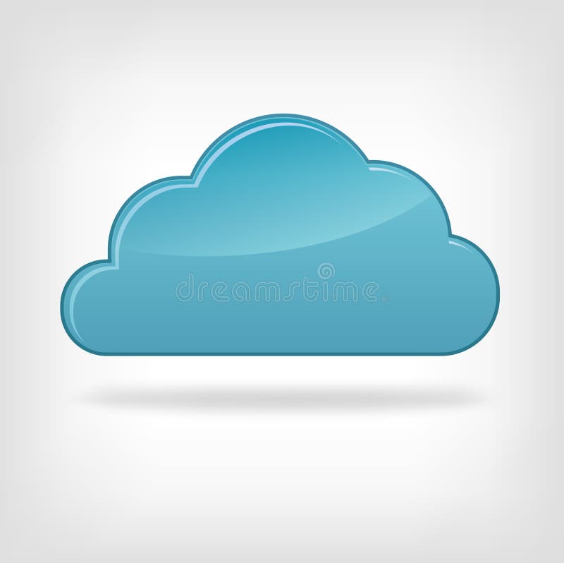 Cloud Icon stock illustration. Illustration of reflection - 41960764