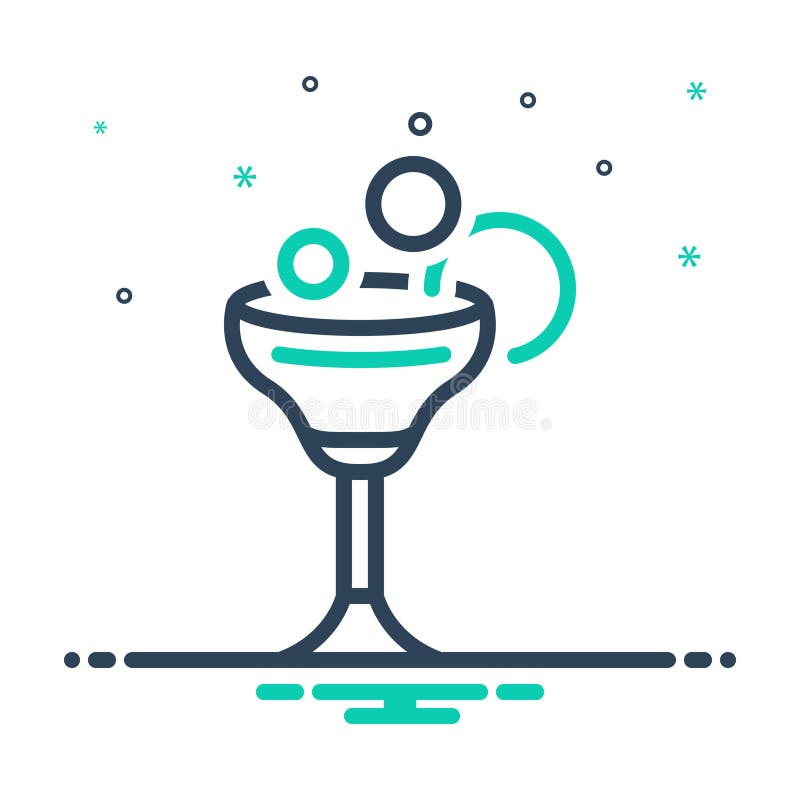 Mix Icon for Cocktails, Party and Alcohol Stock Vector - Illustration ...
