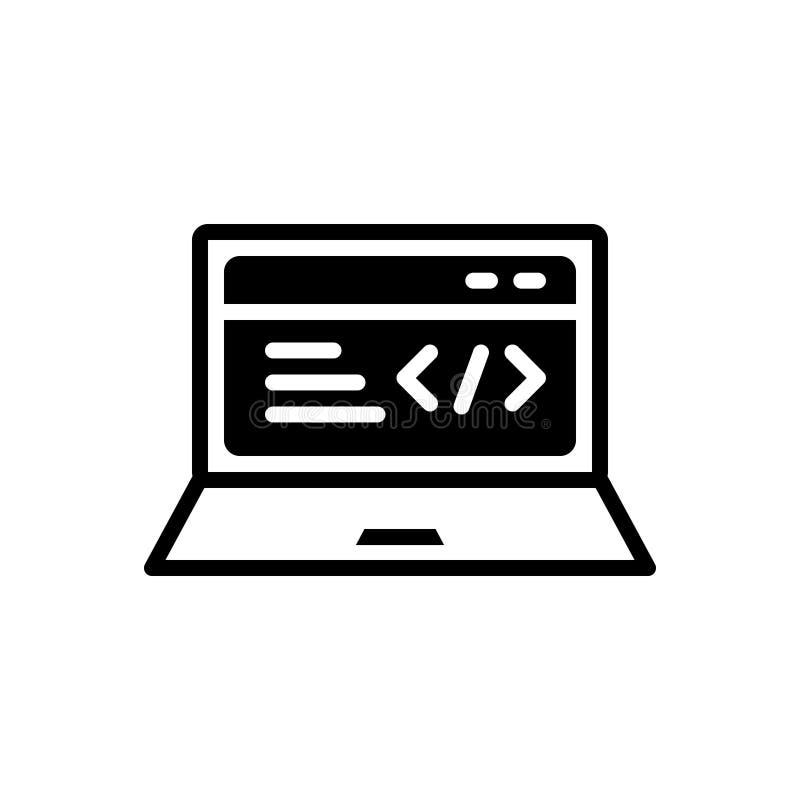 Black Solid Icon for Code Optimization, App and Programmer Stock Vector ... Black Solid Icon for Code Optimization, App and Programmer Stock Vector ...