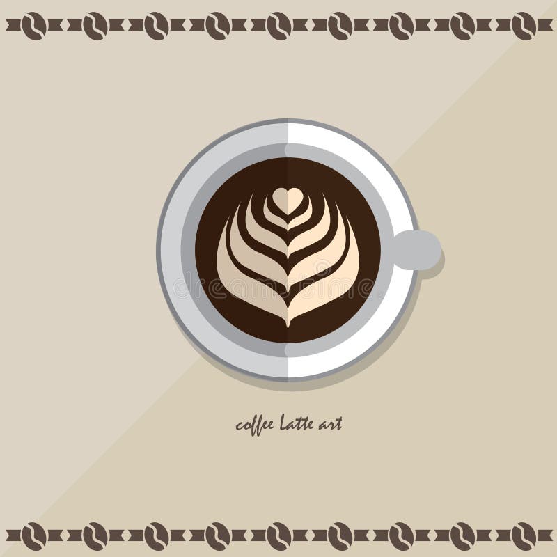Icon coffee latte stock vector. Illustration of graphic - 81435168