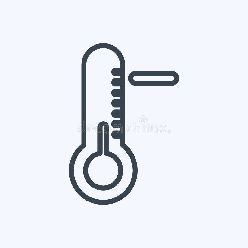 Icon Cold Wave. Suitable for Disasters Symbol. Line Style. Simple ...