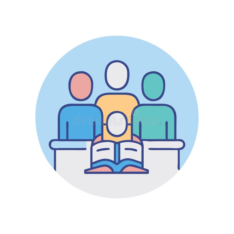 Icon for Collaborative Study Groups Stock Vector - Illustration of ...