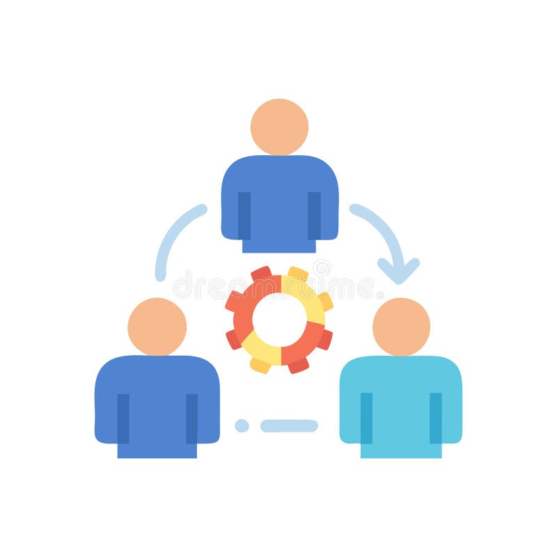 Icon for Collaborative Work Environment Stock Illustration ...