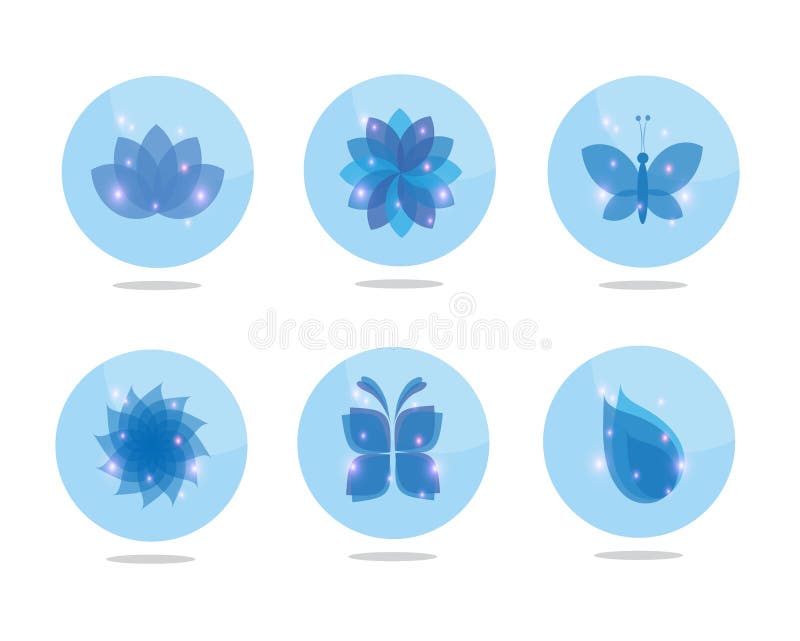 Icon collection stock vector. Illustration of drops, modern - 27546672