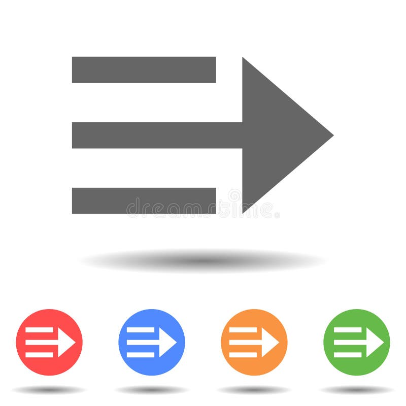 Speed Arrow To the Right Icon Vector Logo Stock Vector - Illustration ...