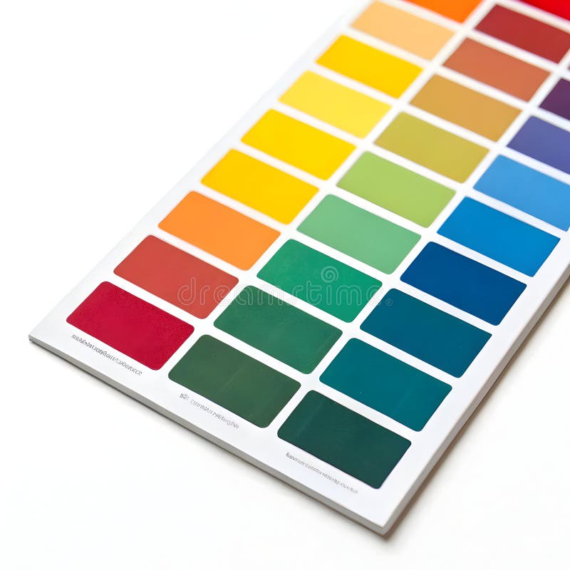 Color Chart Icon Isolated on White Background Stock Illustration ...