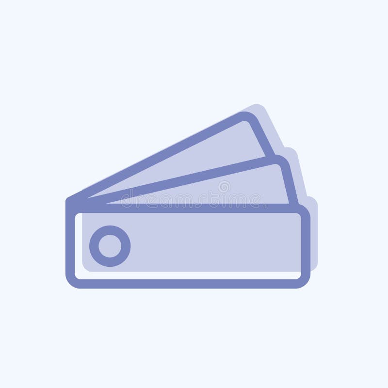 Icon Color Swatch. Suitable for Building Symbol. Two Tone Style. Simple ...