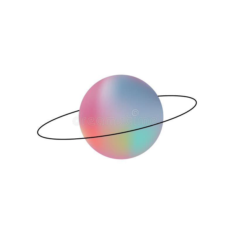 Icon of Colorful Planet. Vector Illustration Eps 10 Stock Illustration ...